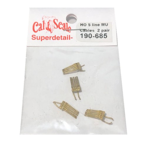 NEW Cal Scale 190-685 5-Line MU Cables (4) HO Scale | eBay