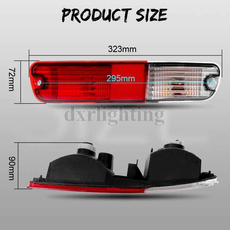 Rear Bumper Light Left+Right For Mitsubishi Pajero MONTERO Shogun 2003 ...