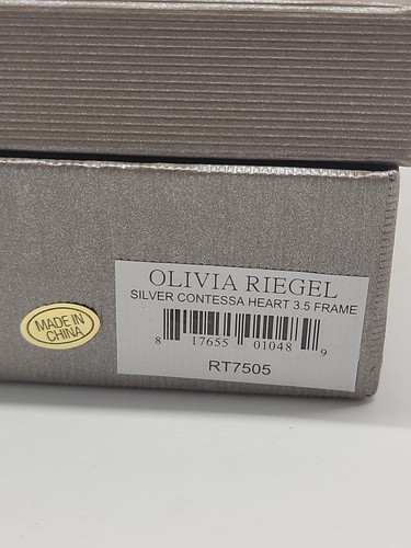OLIVIA RIEGEL Silver Contessa Heart 3.5 Inch Photo Picture Frane RT7505 ...