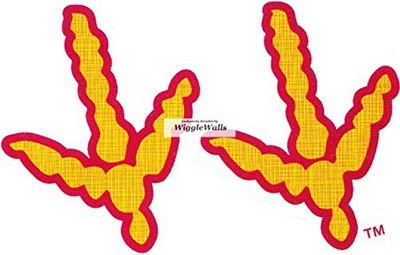 2 Inch Hokie Bird Foot Print Logo Virginia Tech Hokies Polytechnic ...