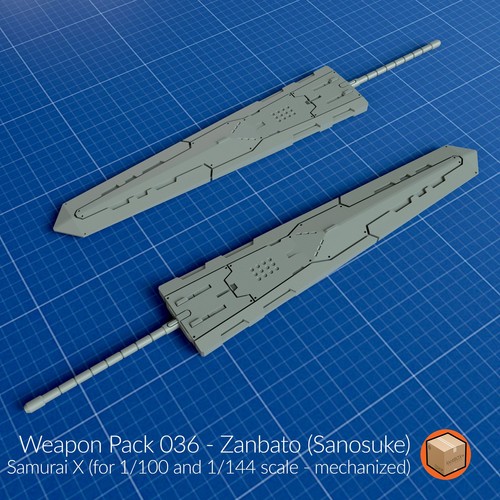 Mecha Zanbato Custom Weapons Pack | eBay
