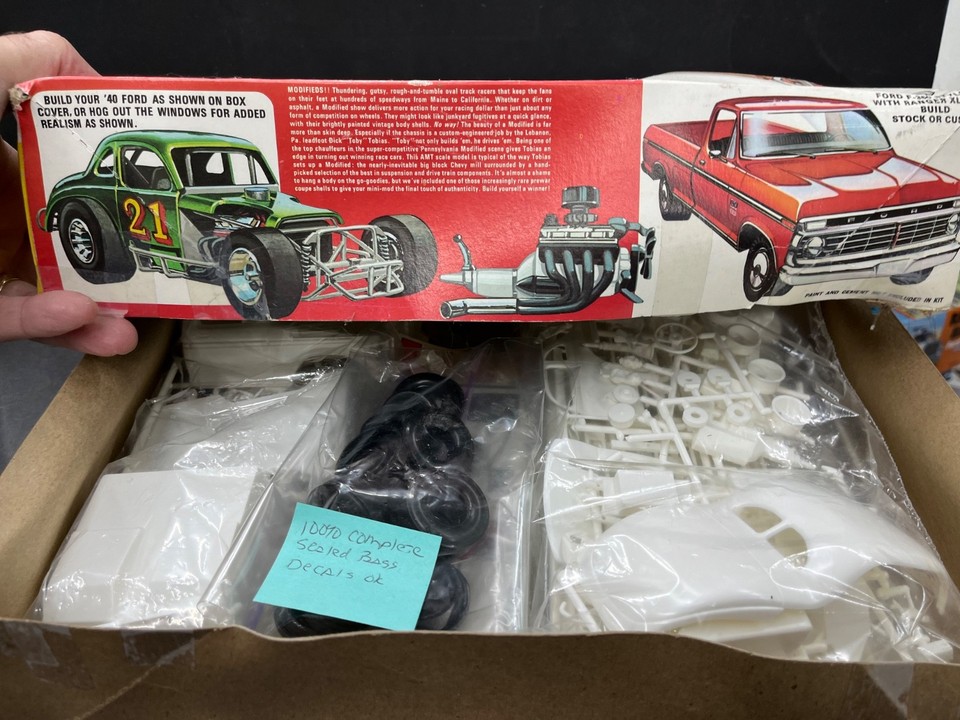 AMT T566 Ford Pickup Truck Trailer 1940 Modified combo Model KIT 1/25 ...