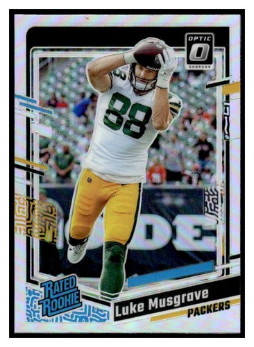 2023 Donruss Optic Holo 241 Luke Musgrave Green Bay Packers Rookie | eBay