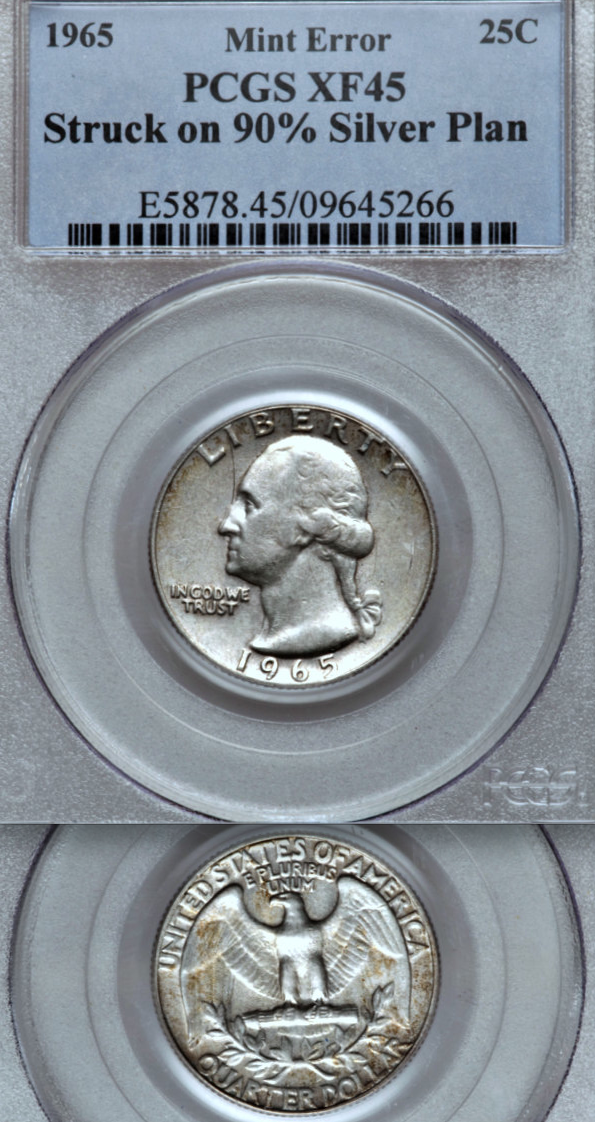1965 PCGS XF Silver Transitional Breen 4416 Ex Rare Washington 1965-pcgs-xf-silver-transitional-breen-4416-ex-rare-washington