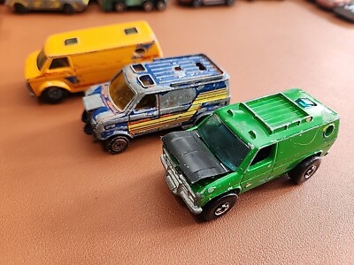 Hot Wheels Matchbox Kidco Blue Green Orange DieCast Van Lot (3 Vans) | eBay