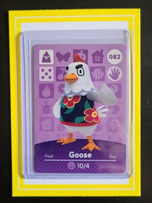 Goose - 82 - 082 - Series 1 - Authentic Animal Crossing Amiibo Card | eBay