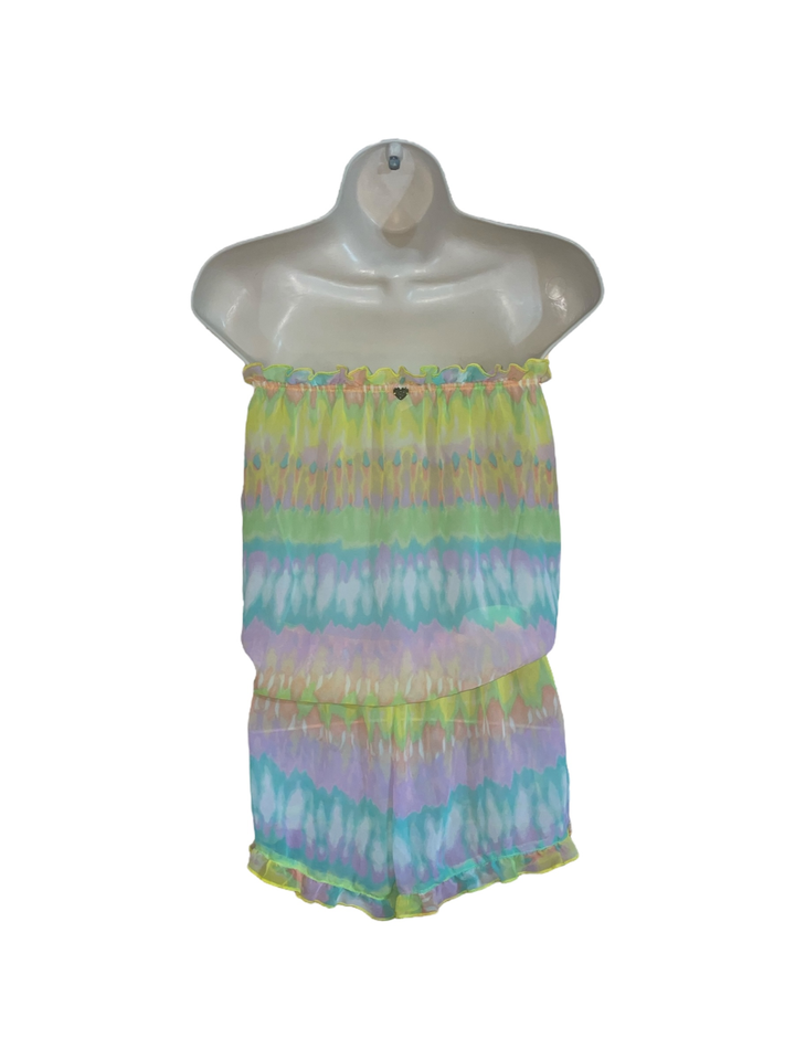 Women's Medium Victoria's Secret Sheer Multi-Color Ruffled Tube Top ...