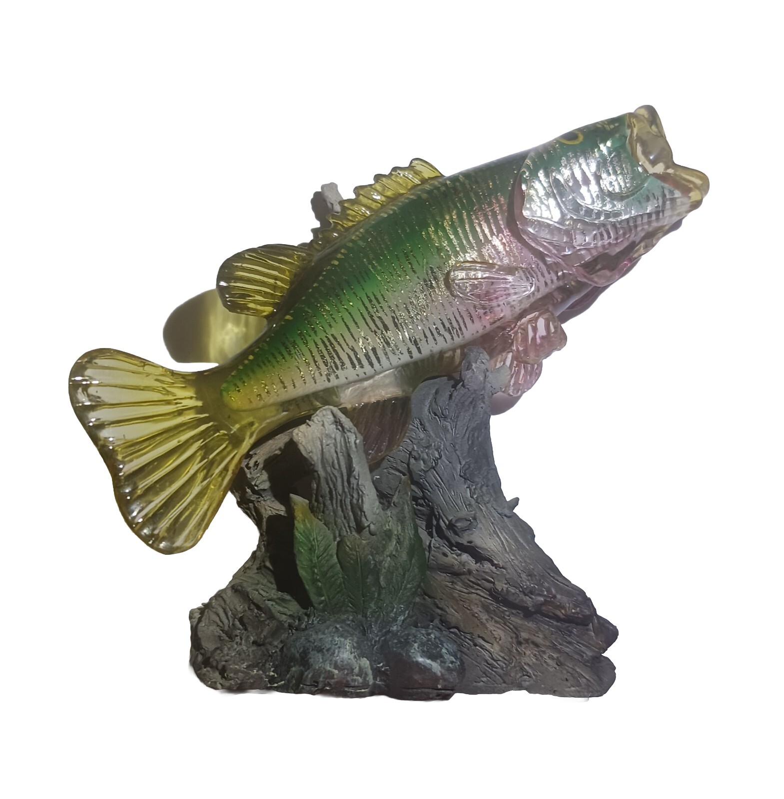 Vintage Rainbow Trout Resin Figurine 5" x 3" Fishing Fish Fisherman ...