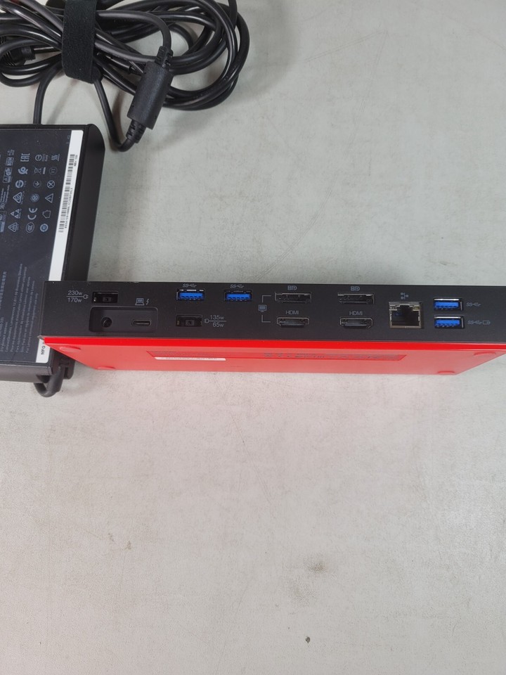 Lenovo ThinkPad Thunderbolt 3 Dock Gen 2 Dock DK1841 + 230w Power ...