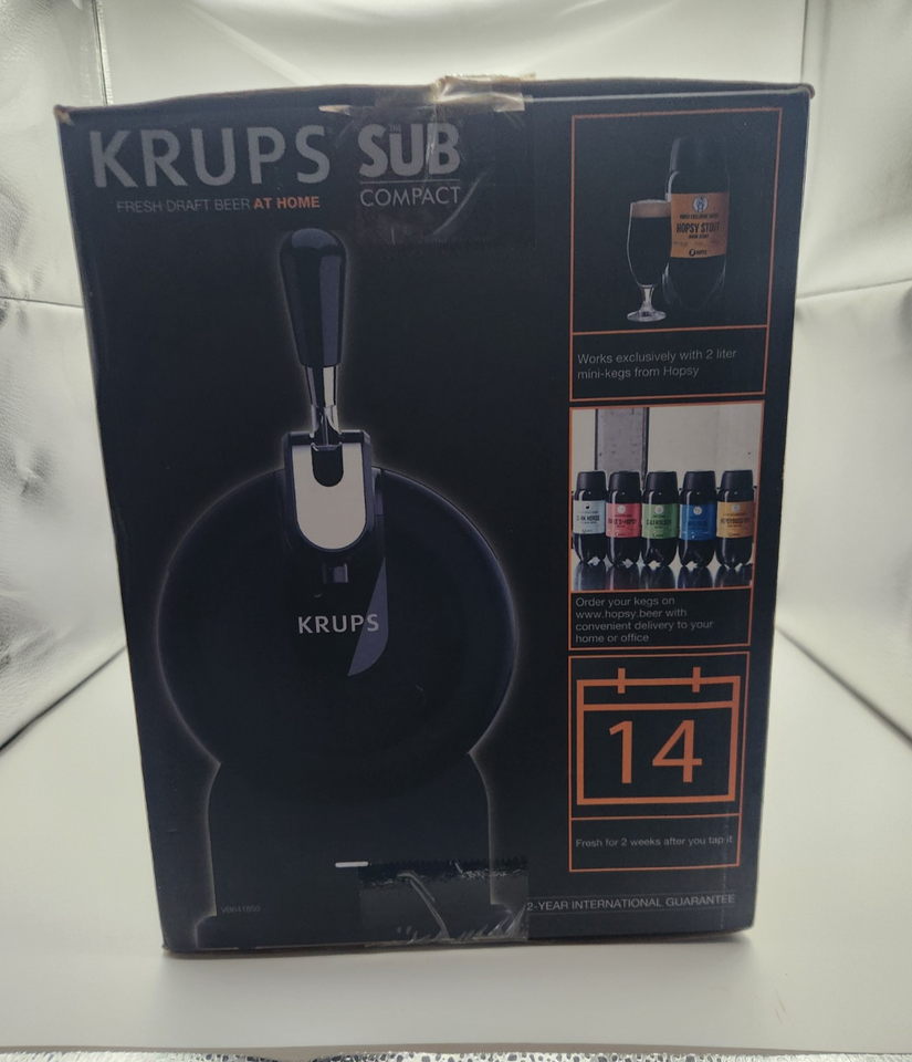 KRUPS Sub Compact Draft Beer Dispenser Hopsy VB641850 New In Box | eBay