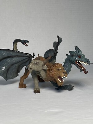 Safari Ltd. Chimera 3 Headed Dragon Lion Goat /Snake Tail Toy Action ...