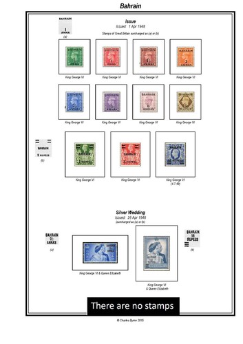 Print a Bahrain (1933-2019) Stamp Album fully illustrated & annotated ...