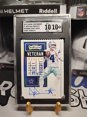 2020 Dak Prescott Contenders Veteran Ticket Stub Auto Dak Prescott /4 ...