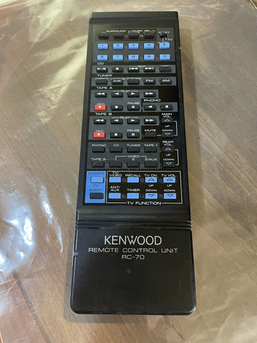 Kenwood Remote Control Rc-55 / Tested / Sanitized / Battery Compartment ...