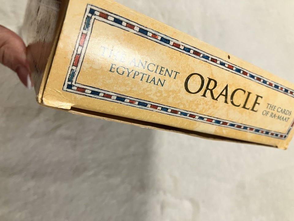 The Ancient Egyptian Oracle: The Cards of Ra-Maat Complete W/Book, Box ...