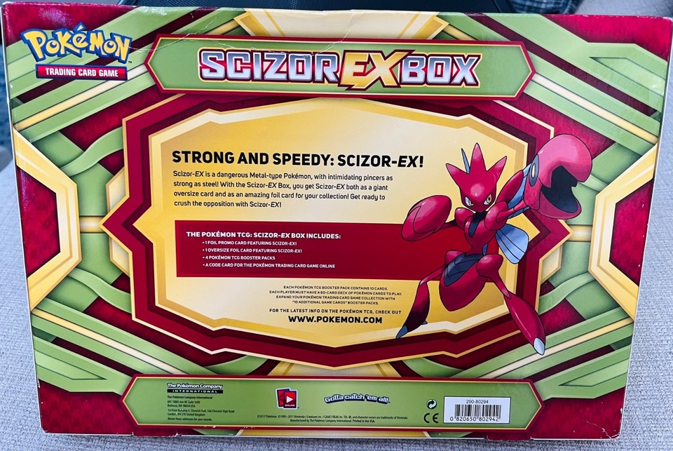 2017 NEW SEALED Pokemon Scizor EX Box Collection Factory | eBay