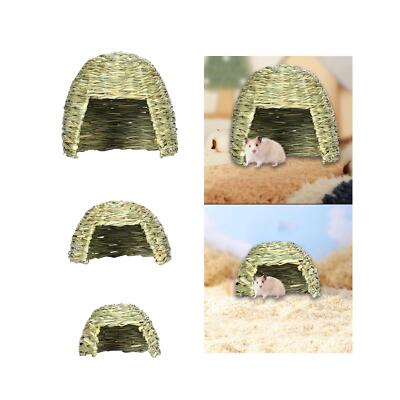 Small Animals Grass Hideout Hay Bed Grass House for Rabbit Rabbit Nest ...
