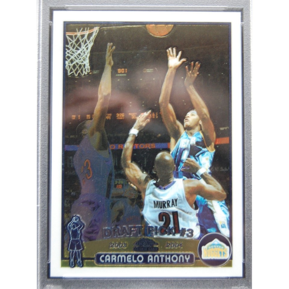 2003-04 Topps Chrome Carmelo Anthony Rookie RC #113 PSA 10 Gem Mint ...