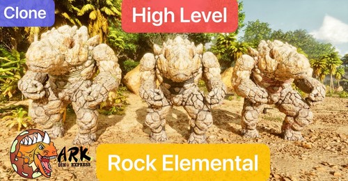 ark survival ascended pve High Level Rock Elemental, Free Saddle, Clone ...