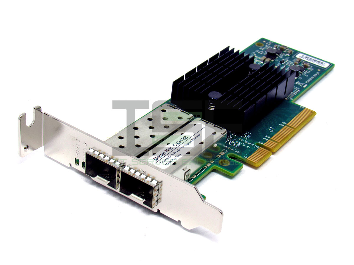 MCX312B-XCCT Mellanox ConnectX-3 Dual Port 10GbE SFP+ PCIe NIC Card Low ...