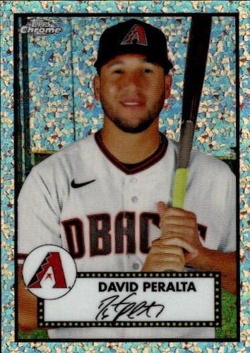 Chrome #465 David Peralta 53/75 Gold Mini Diamonds | eBay