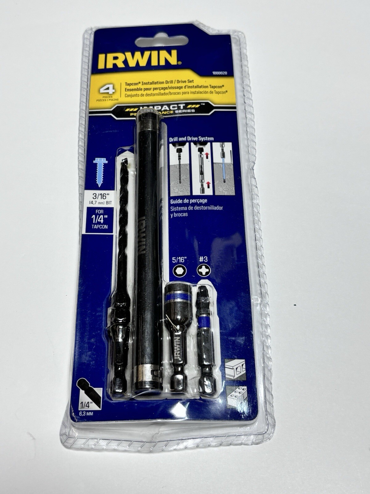 Irwin Tapcon Installation Drill/drive Set 4pc | eBay
