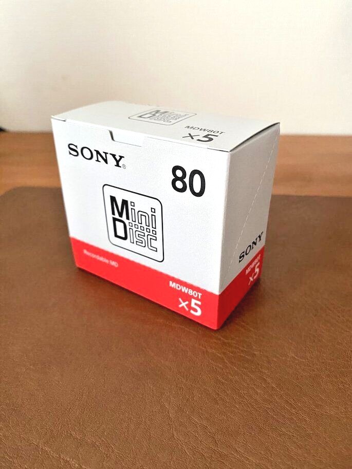 Sony MD Minidisc 80 MDW80T Minutes Recordable Blank Media Mini Disc ...