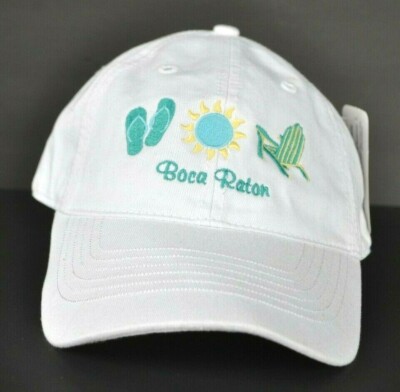 *BOCA RATON FLORIDA Boating Fishing Beachcombing Ball cap hat OURAY ...