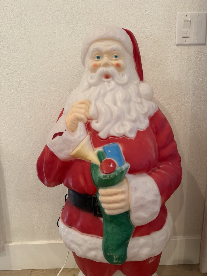 LARGE Vintage EMPIRE Santa Clause Blow Mold 40 Inches Tall | eBay