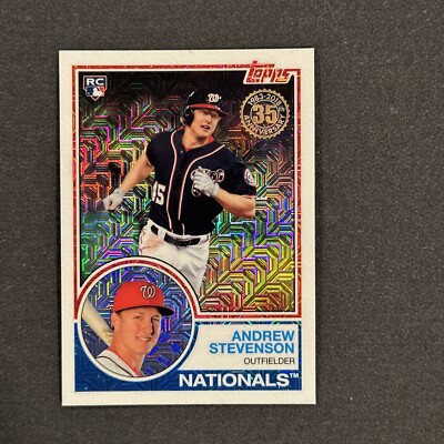 2018 Topps Baseball Silver Pack Andrew Stevenson RC Rookie #45 ...