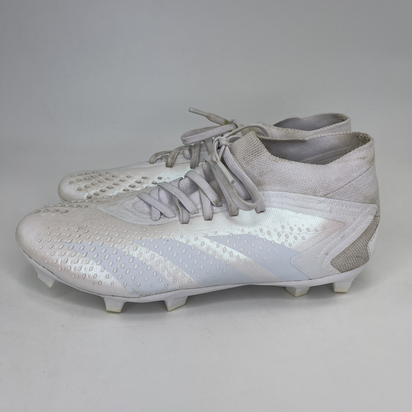adidasPredator Accuracy.2 FG Firm Ground Triple White Soccer Cleats ...