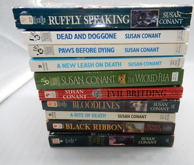 SUSAN CONANT Dog lovers pb paperback lot 10 books RUFFLY WICKED FLEA ...