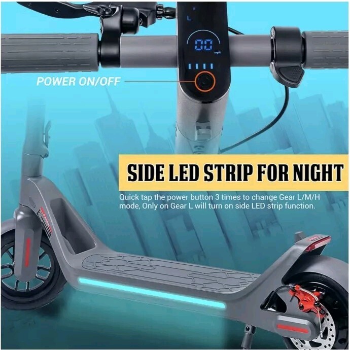 PHANTOM GOGO A8 Foldable Electric Scooter 28 Miles Grey 850036659532| eBay