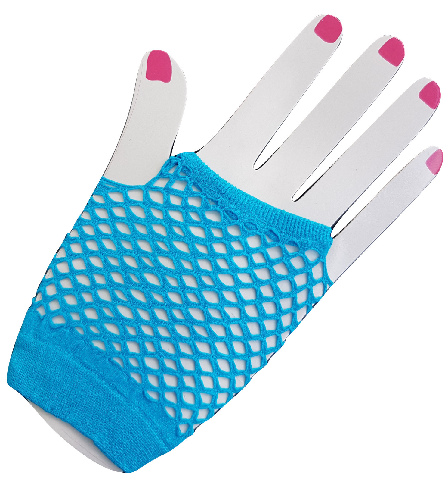 Neon Fingerless Net Gloves Festival Clubbing 80s 90s Rave Fancy Dress ...