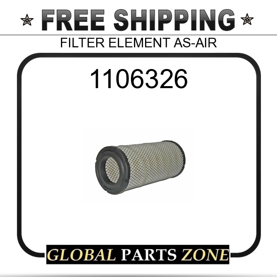 CATERPILLAR 1106326 - Air filter cross reference