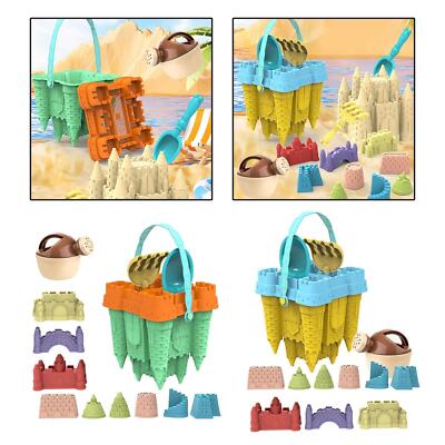 14 Pieces Sand Castle Model for Kids Castle Buckets Playground Birthday ...