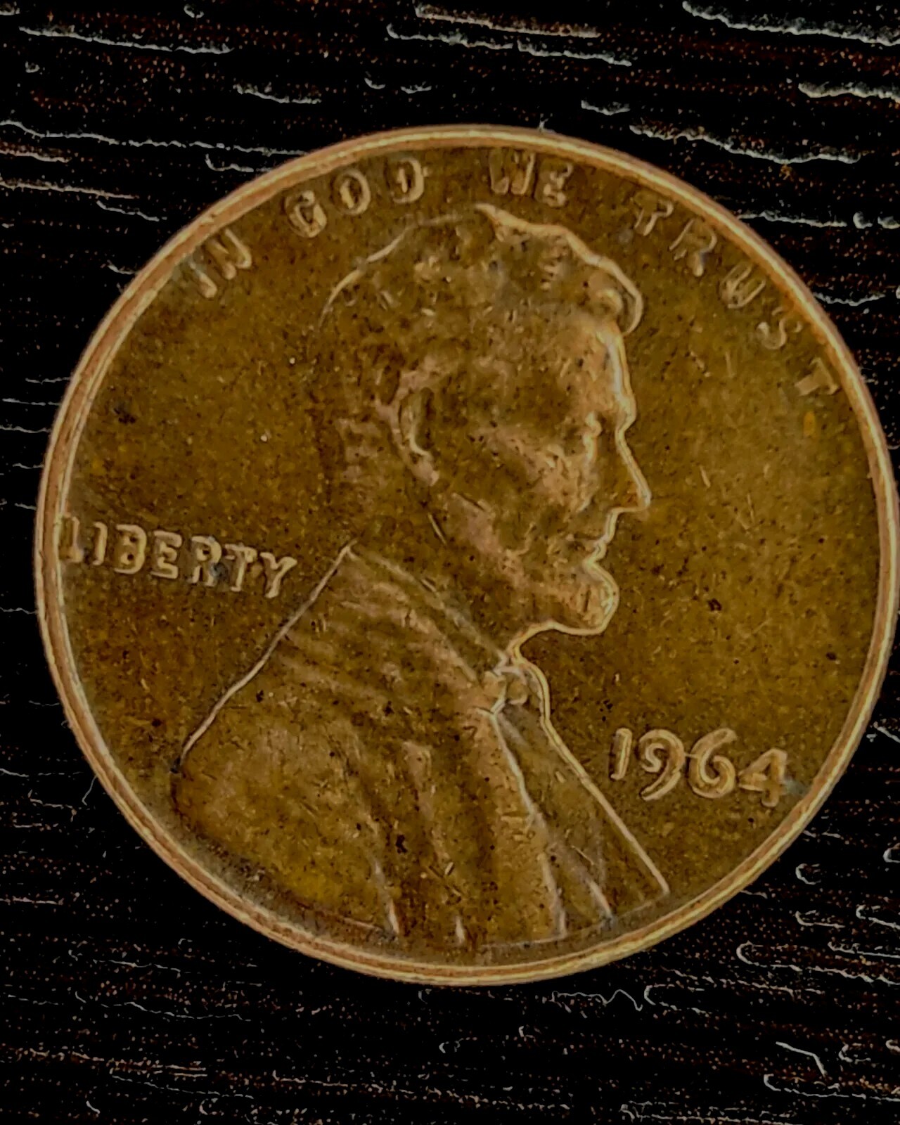 "1964" Lincoln Penny (no mint mark, errors on letters, DD, "L" on Rim ...