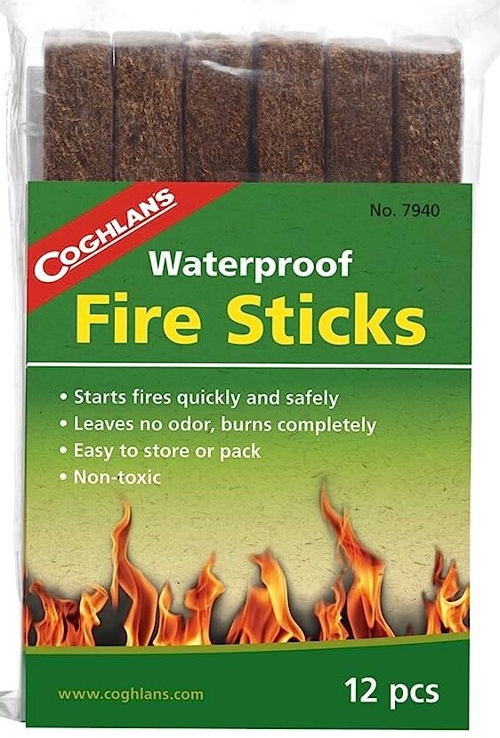 Coghlan's Waterproof Fire Sticks (12 Pack), Non-toxic Odorless Survival ...