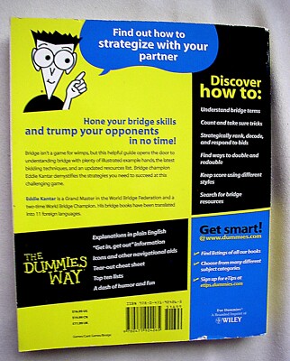 "Bridge for Dummies" 2d edition 2006, by Kantar 9780471924265| eBay