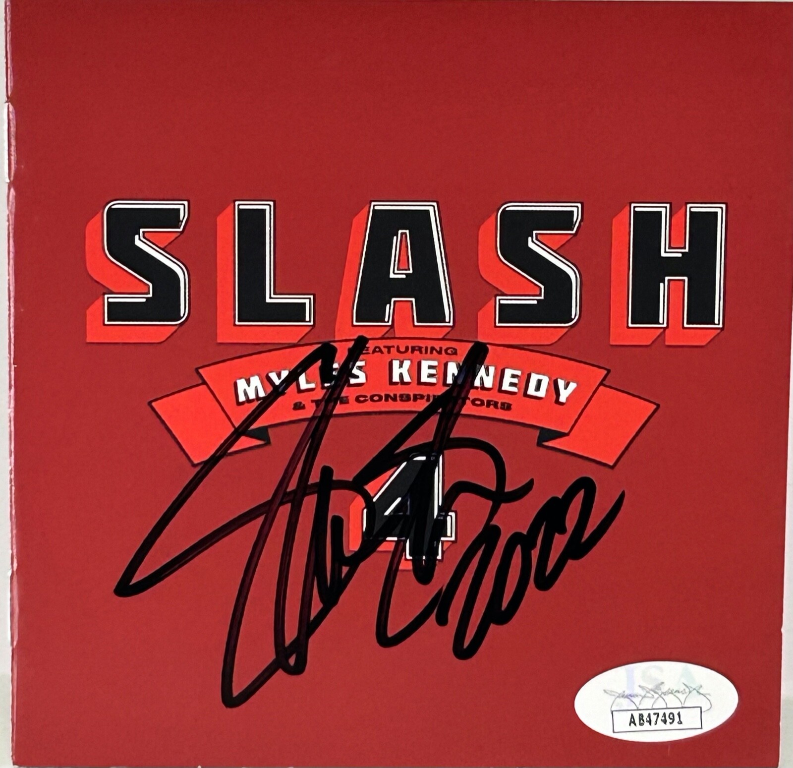 SLASH Signed Autograph CD Insert "Slash Featuring Myles Kennedy" JSA ...