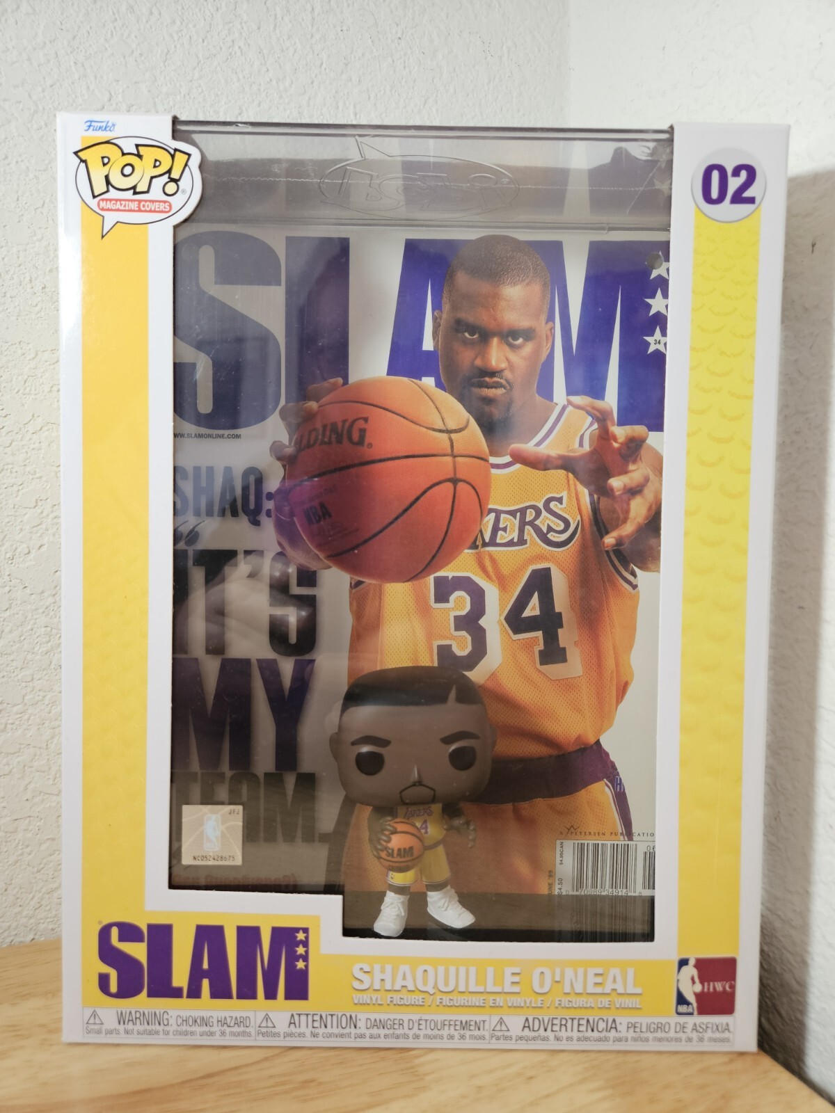 Funko Pop! Shaquille O'Neal #02 Vinyl Figure Magazine Covers Slam NBA ...