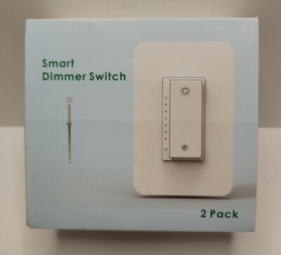 Set Of 2 Smart Dimmer Light Switch - Remote Control With Smart App. | eBay