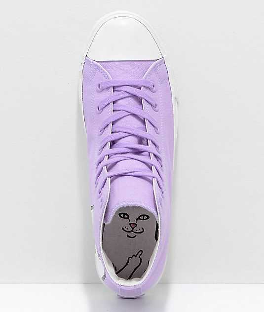 NEW WOMEN'S 5 RIPNDIP NERM HIGH LORD NERMAL CAT PURPLE LAVENDER SKATE ...