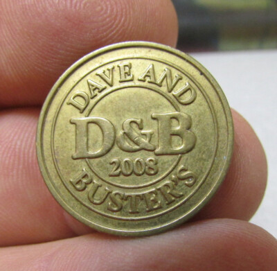 Vintage Dave & Busters D&B 2008 collectible token, game token coin | eBay