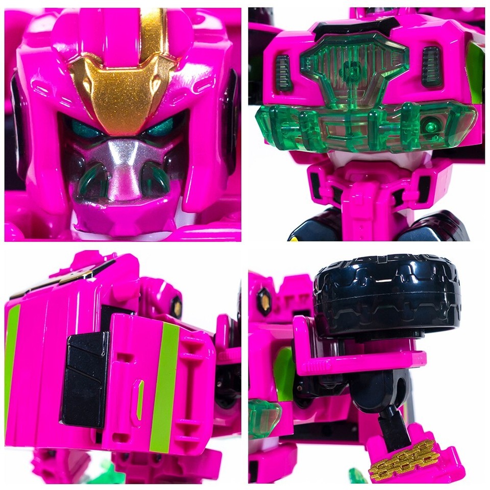 Metal Card Bot buffalo crush Transformation Robot Vehicle Modes Pink | eBay