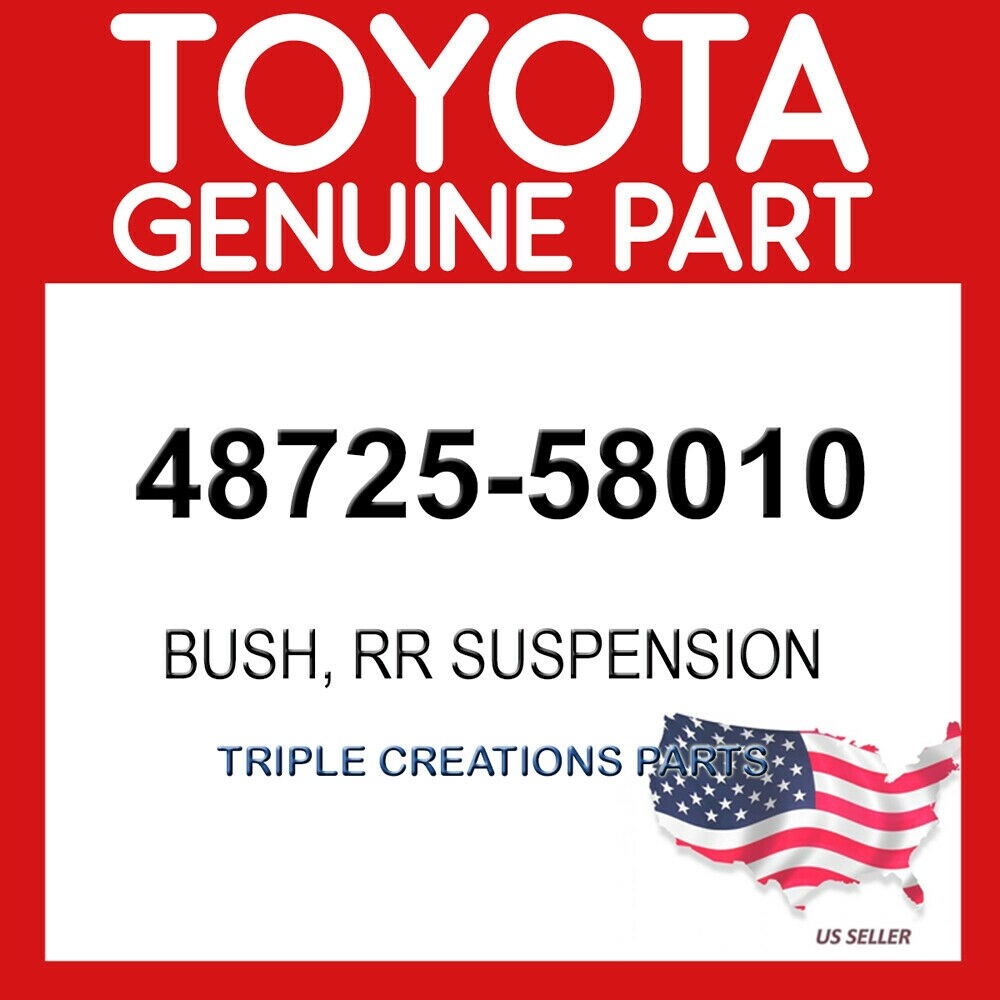 TOYOTA GENUINE 4872558010 BUSH, REAR AXLE CARRIER, RH/LH 48725-58010 | eBay
