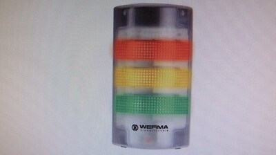 WERMA (69110068) TOWER LIGHT ASSEMBLY: 3 LIGHTS, GREEN/RED/YELLOW ...