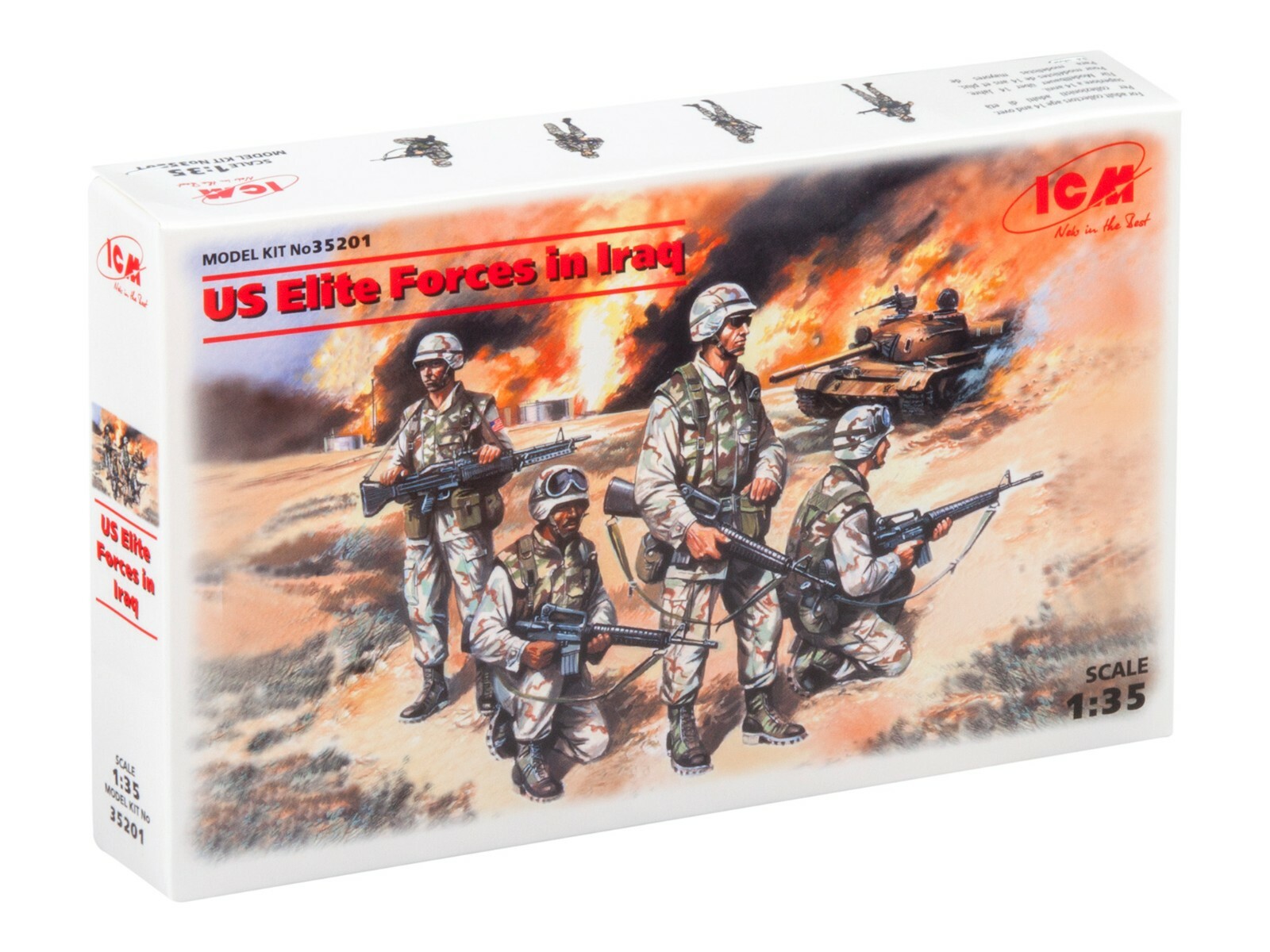 ICM35201 ICM 1/35 Scale Figures American Soldiers elite forces Plastic ...