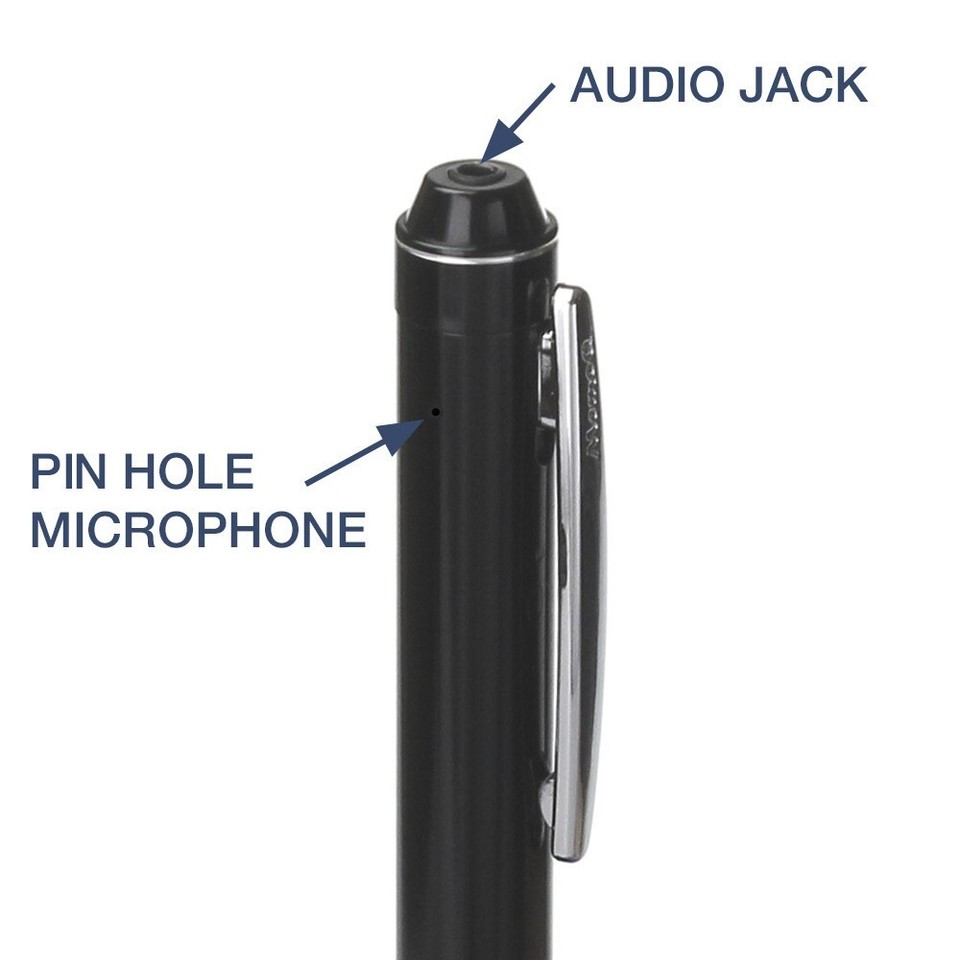 SL100 Pen Recorder, Slim Small Audio Recording Pen, Voice Activation | eBay