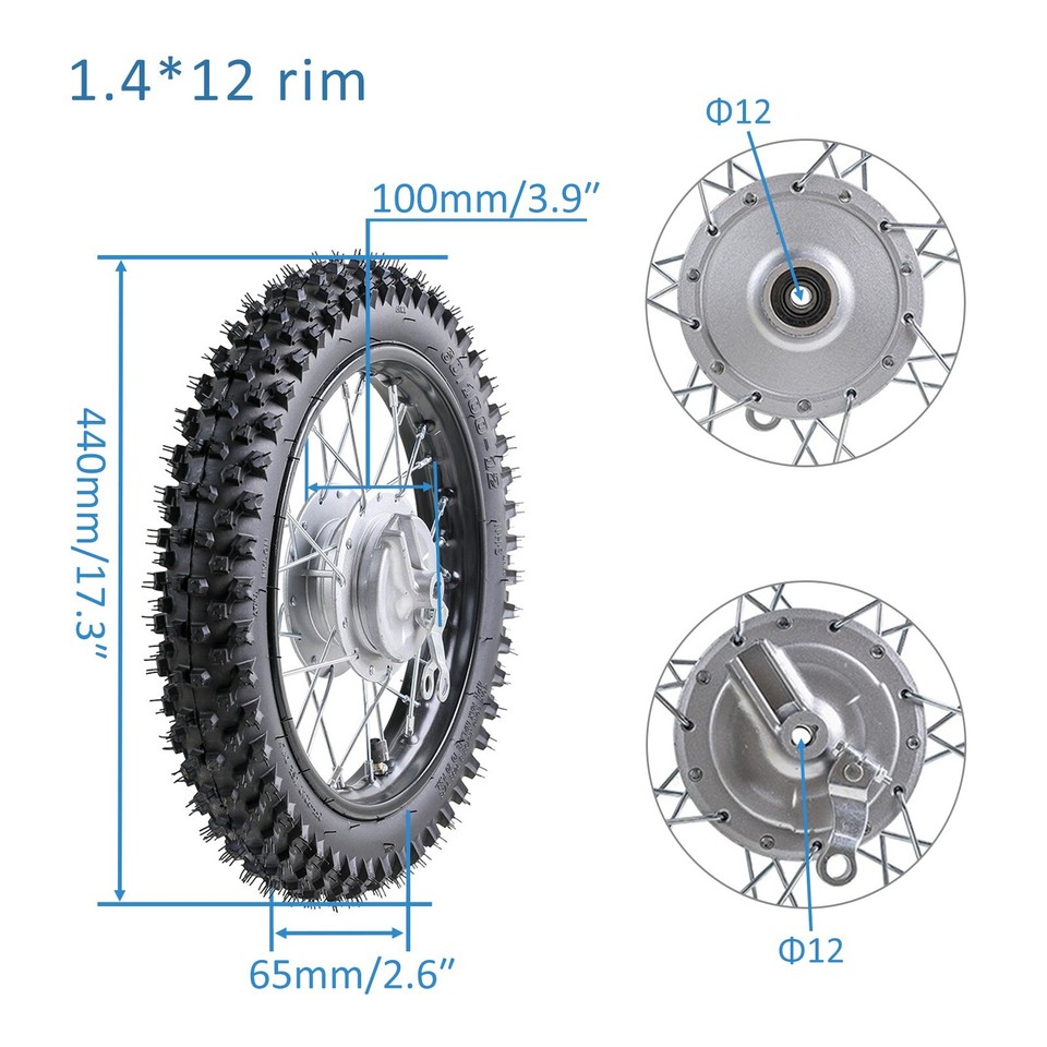 12" 14" 16" 19" Wheel Brake Apollo SSR 110cc 125cc 150cc 200Dirt Pit ...